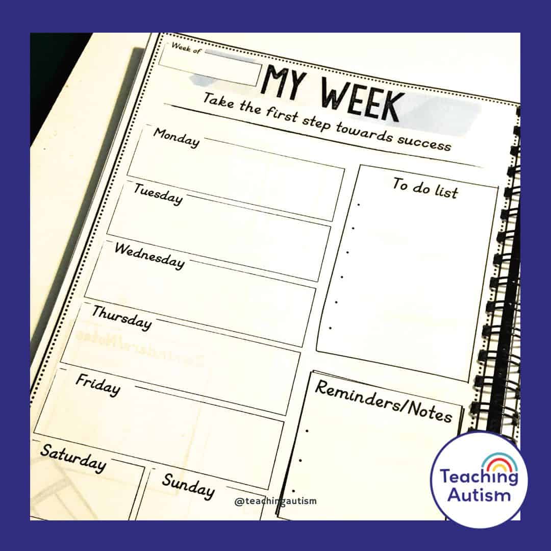 TpT Seller Planner - Teaching Autism