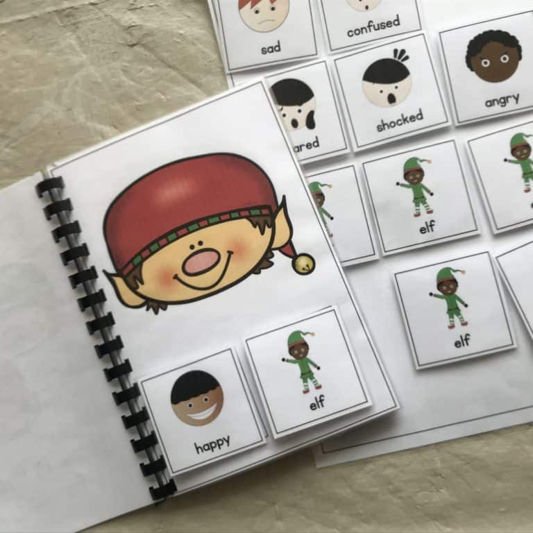 Christmas Adapted Books - Sentence Building - Teaching Autism