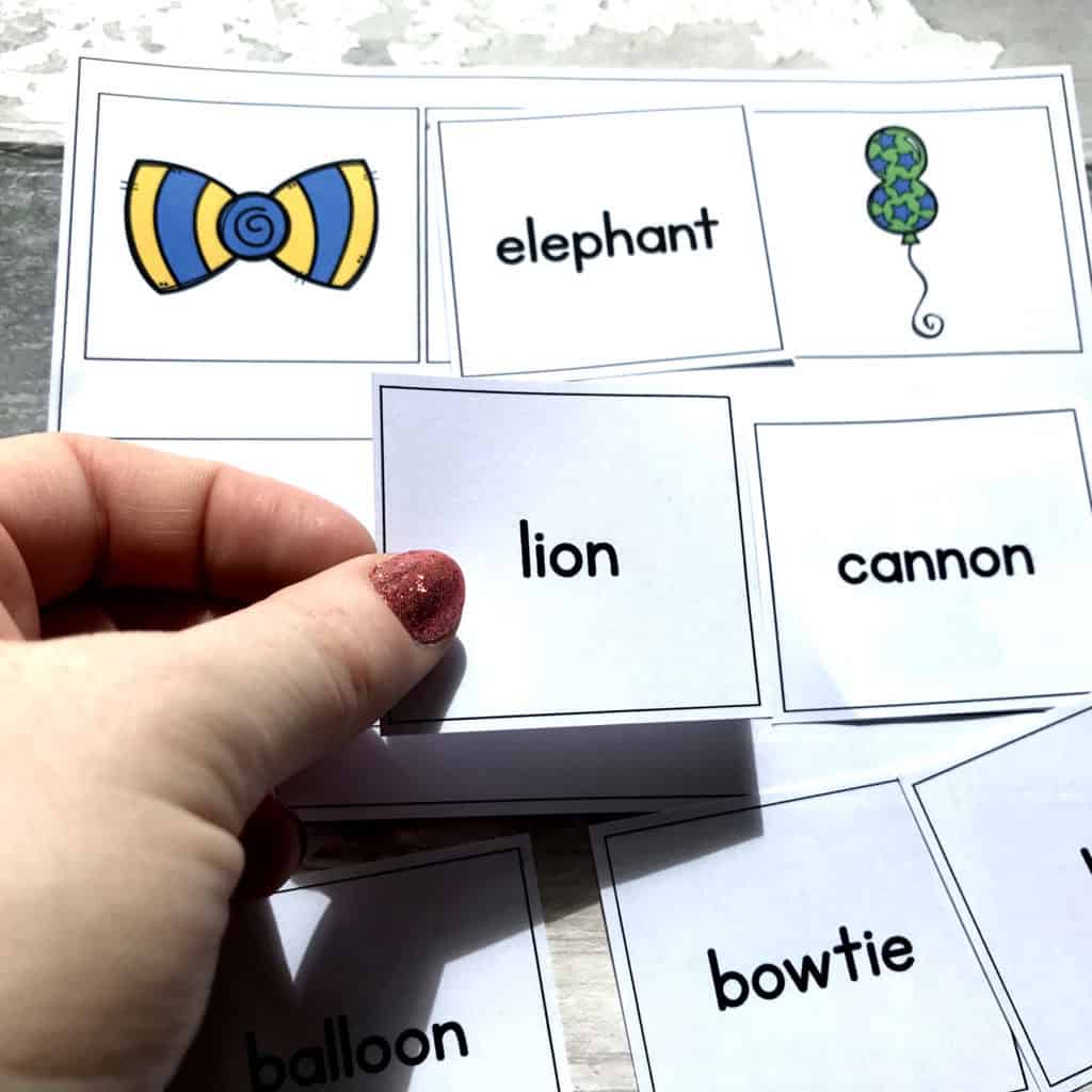Circus Word to Picture Matching Activity - Teaching Autism
