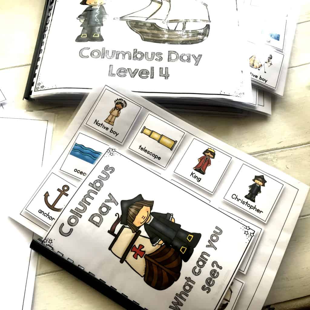 Christopher Columbus Day Adapted Books - Teaching Autism