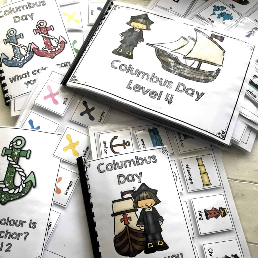 Christopher Columbus Day Adapted Books - Teaching Autism