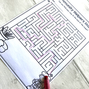 Community Helpers Maze Worksheets - Teaching Autism
