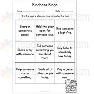 Daily Kindness Challenge Activity Pack - Teaching Autism
