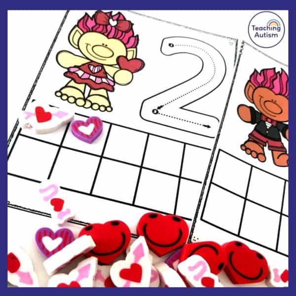 February Task Boxes for Special Education - Teaching Autism