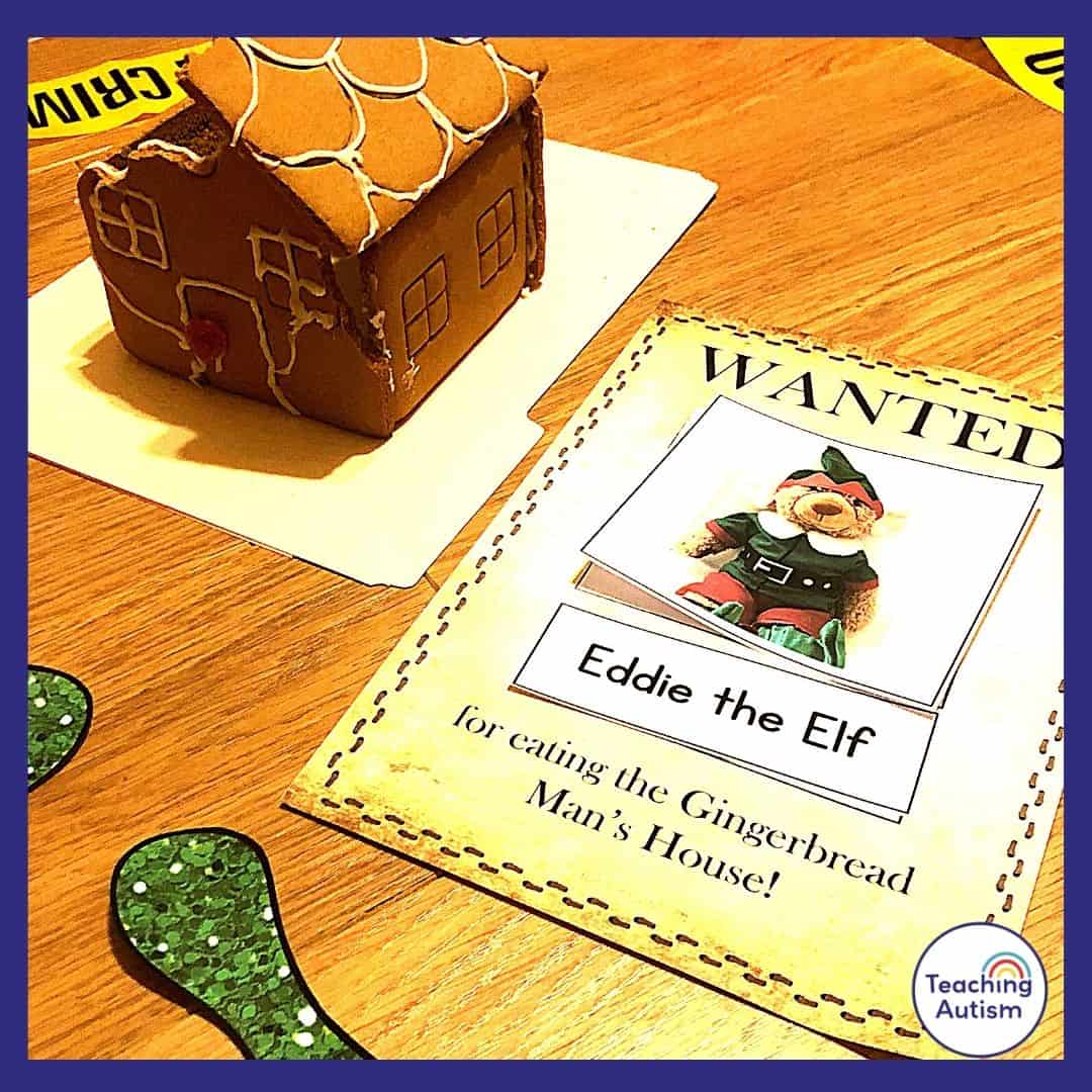 Gingerbread Man Crime Scene for the Classroom - Teaching Autism