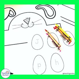 Free Easter Name Craft - Teaching Autism