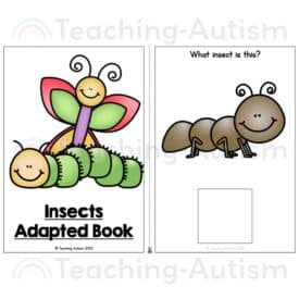 Insects Adapted Book for Special Education - Teaching Autism