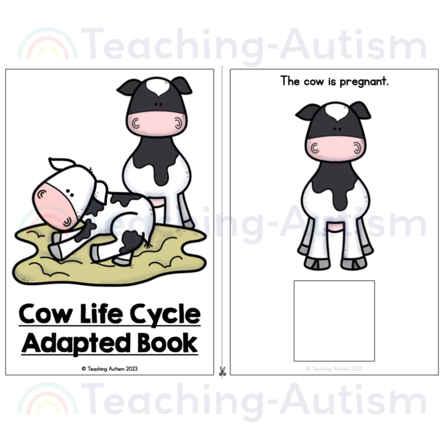 Farm Animal Life Cycles Adapted Books - Teaching Autism