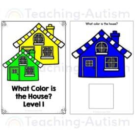 What Colour is the House? Adapted Book - Teaching Autism