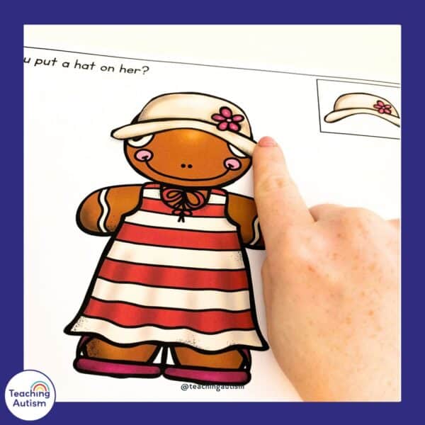 Disguise the Gingerbread Man Adapted Books - Teaching Autism