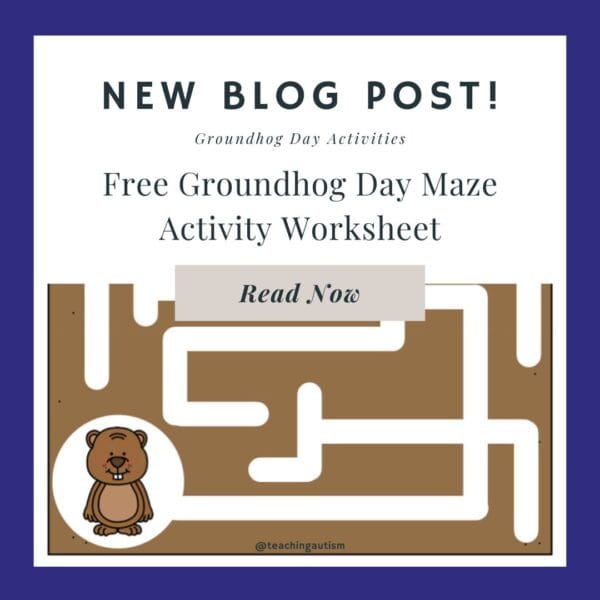 A Full Day Lesson Plan for Groundhog Day - Teaching Autism