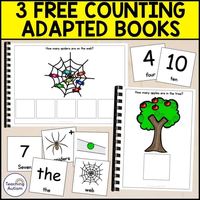 3 Free Counting Adapted Books for Special Education - Teaching Autism