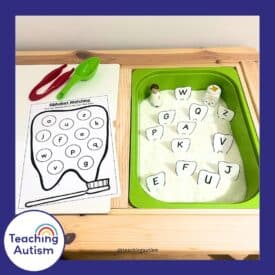 Free Dentist Letter Matching Activity - Teaching Autism