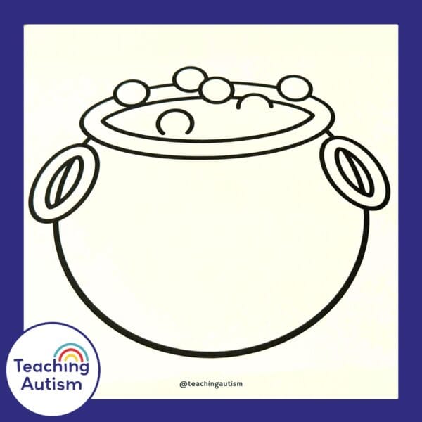 Witch Cauldron Sun Catcher Craft - Teaching Autism