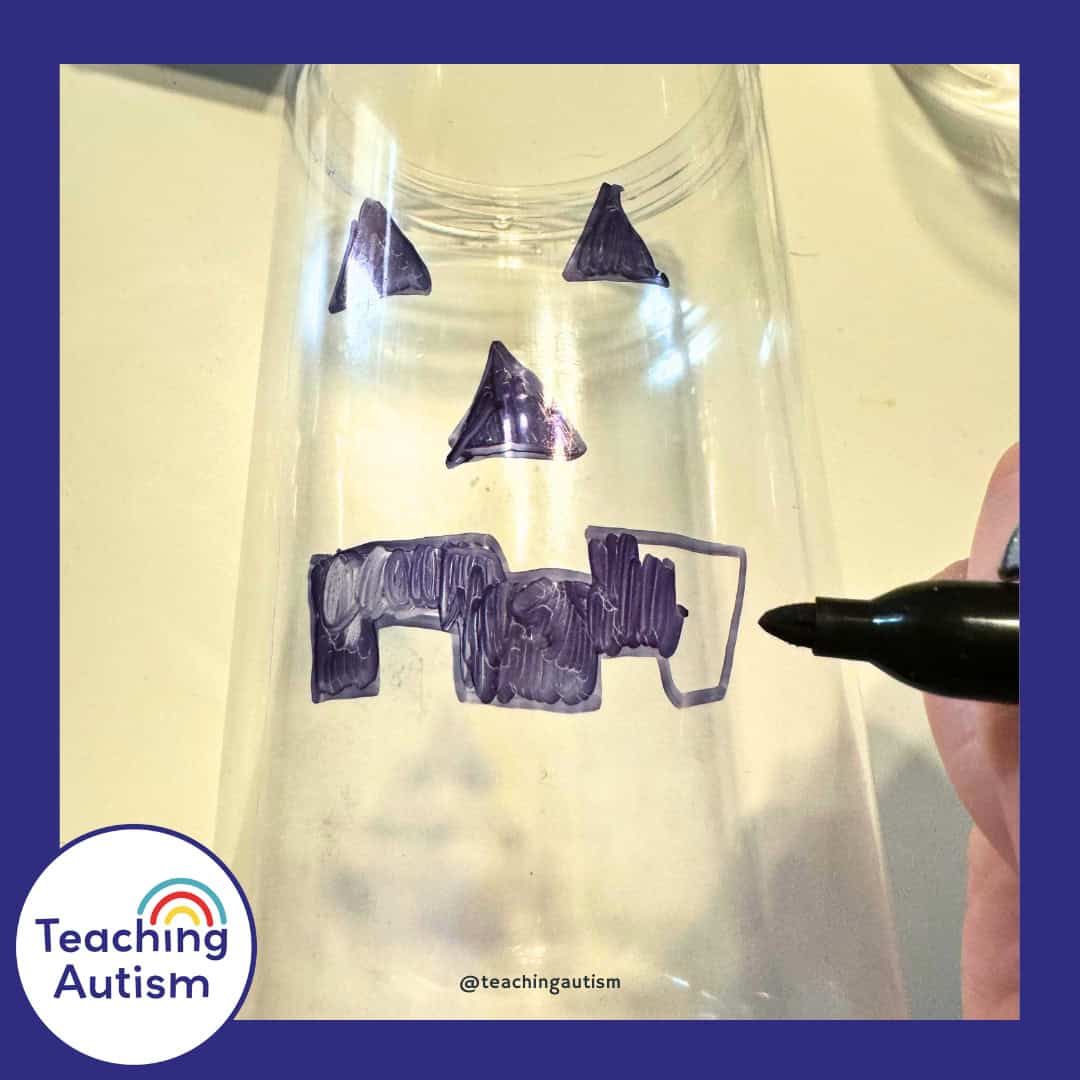 How to Make Halloween Lava Lamps - Teaching Autism