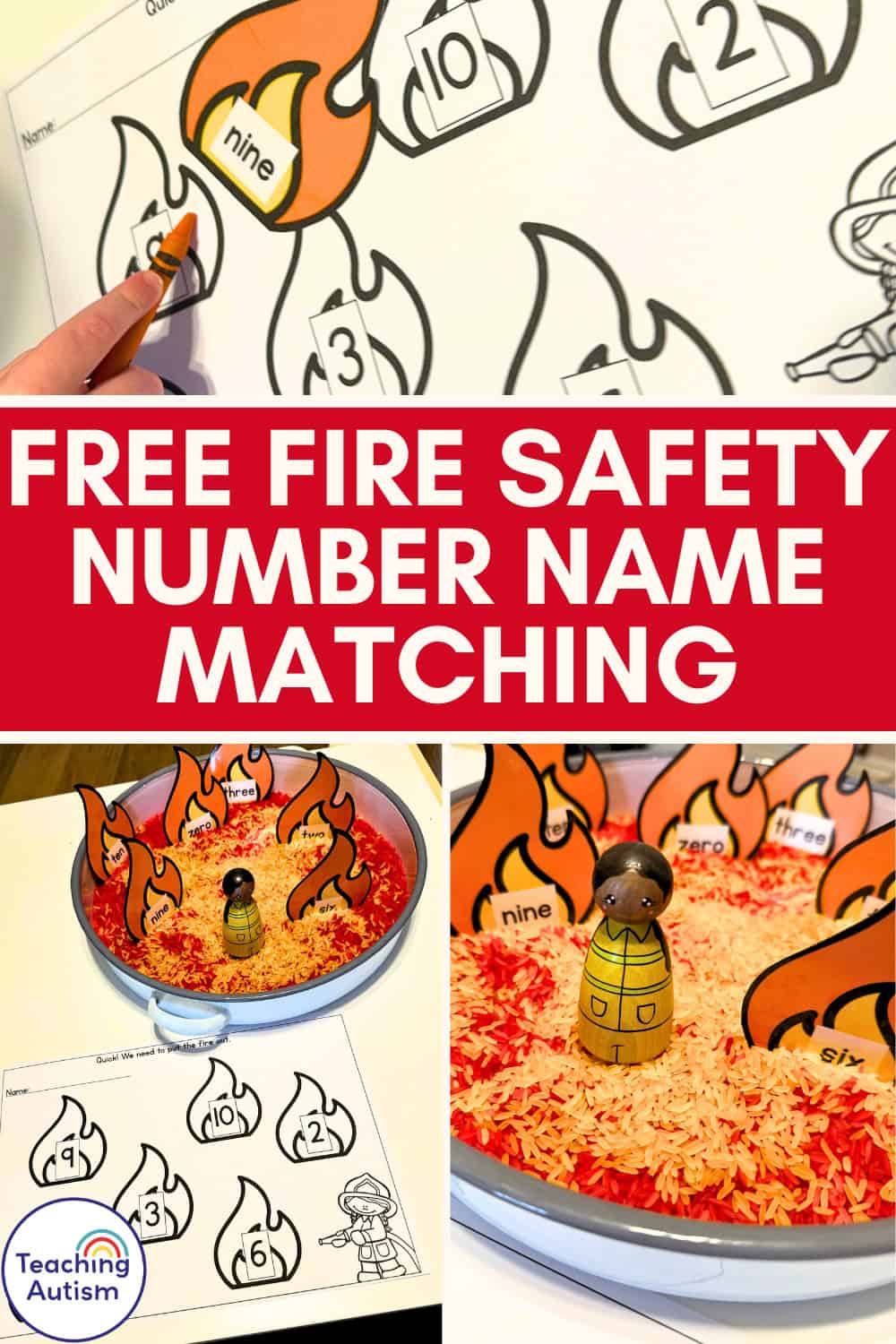 Free Fire Safety Math Activity - Teaching Autism
