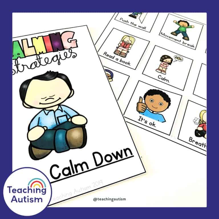 Calm Down Strategies for Kids Freebie - Teaching Autism