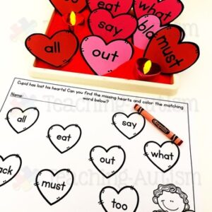 Sight Word Activities | Valentine's Day Primer Sight Words - Teaching ...