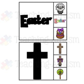 Easter Shadow Matching Task Cards - Teaching Autism