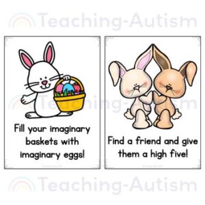 Easter Theme Movement Breaks Cards - Teaching Autism