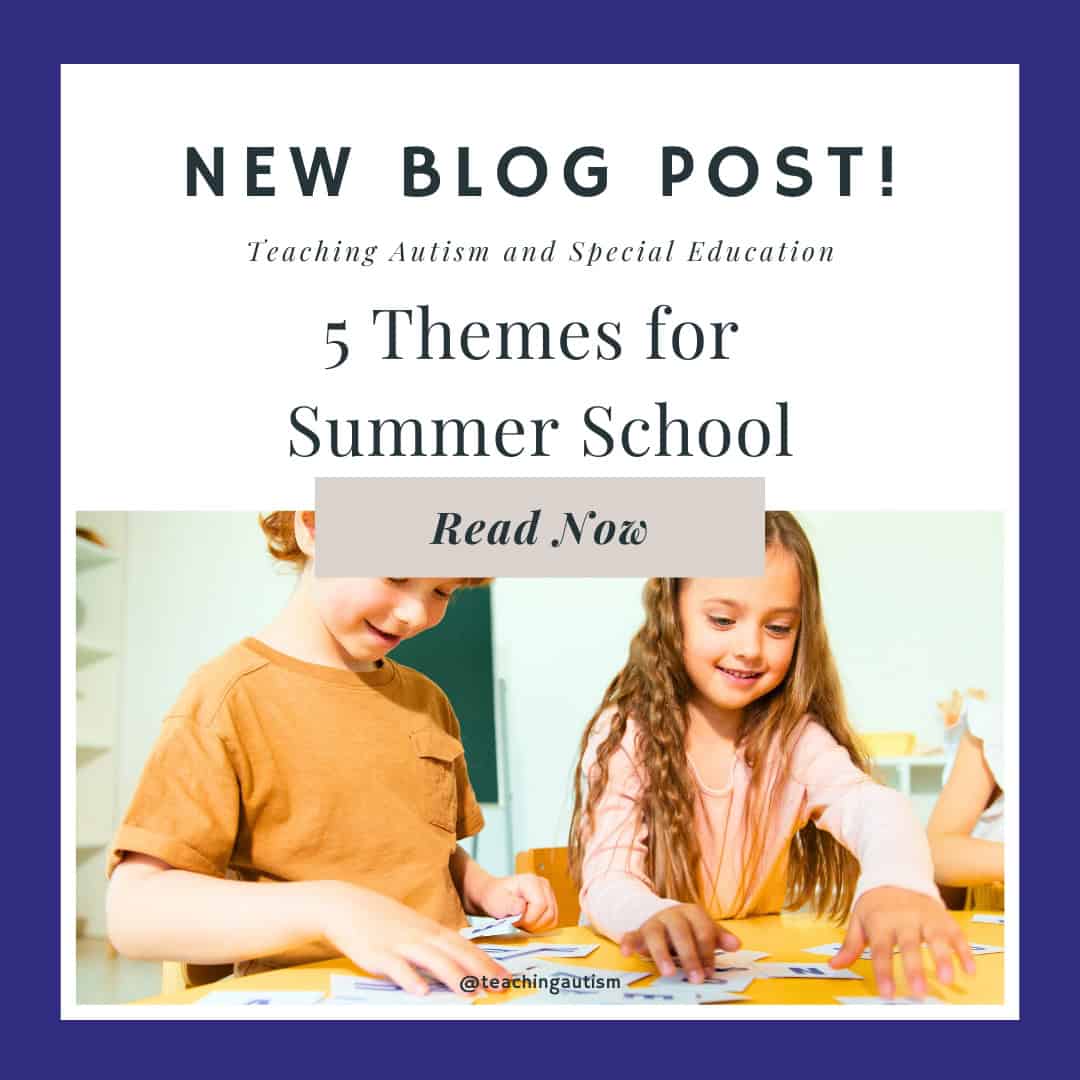 5 Themes for Summer School - Teaching Autism