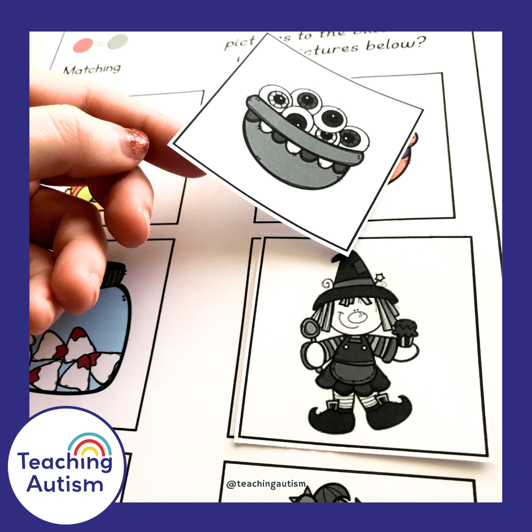 Halloween Adapted Binder for Special Education - Teaching Autism
