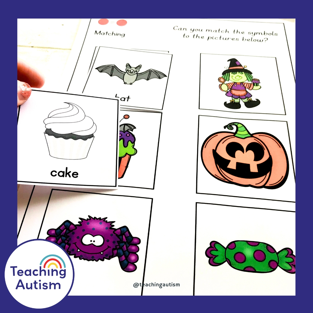 Halloween Adapted Binder for Special Education - Teaching Autism