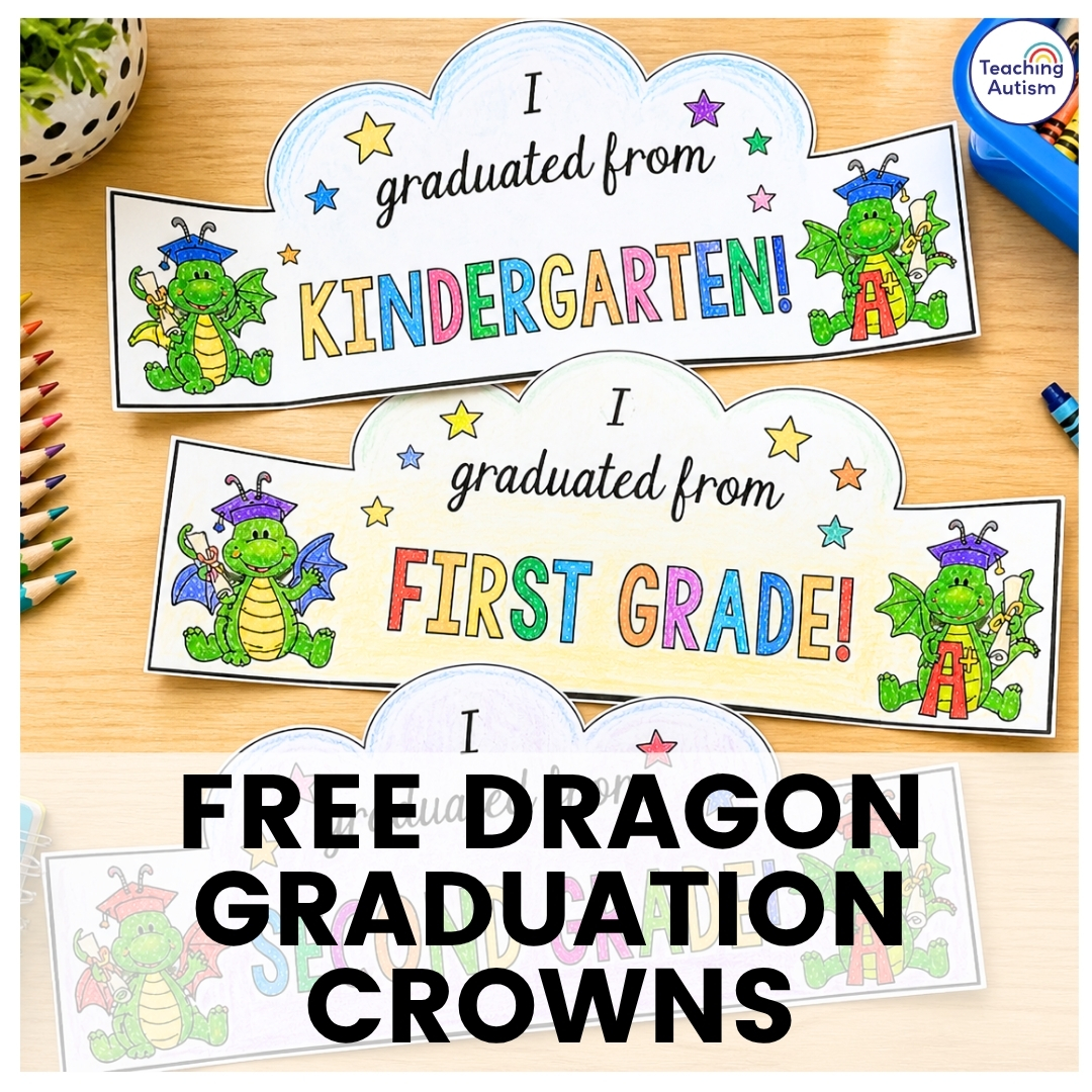 FREE Graduation Crowns for Kindergarten, 1st & 2nd Grade | End of Year ...