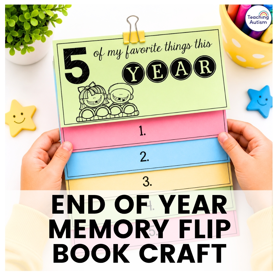 End of Year Memory Book Craft for Kids (Flip Book Keepsake Your ...