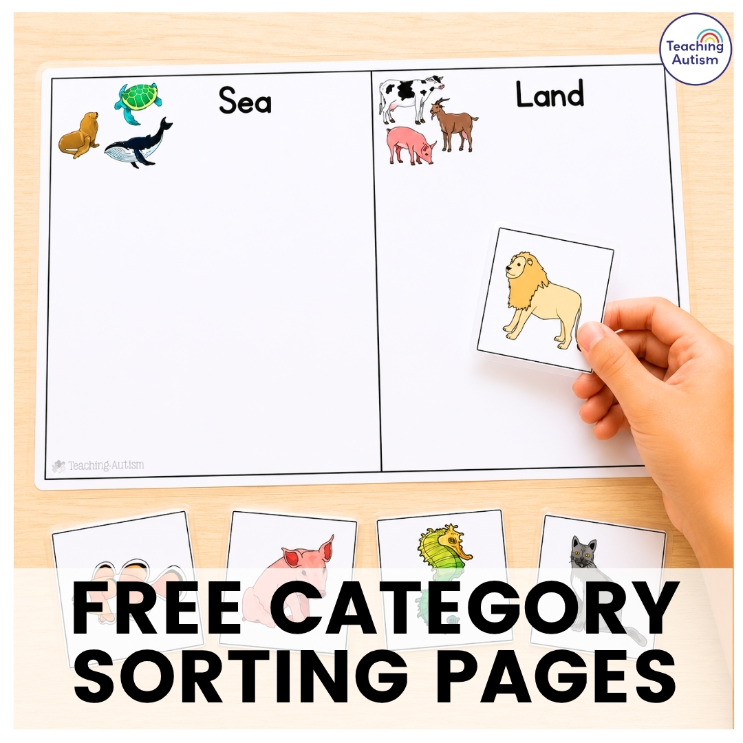 FREE Category Sorting Activities for Speech Therapy and Special ...