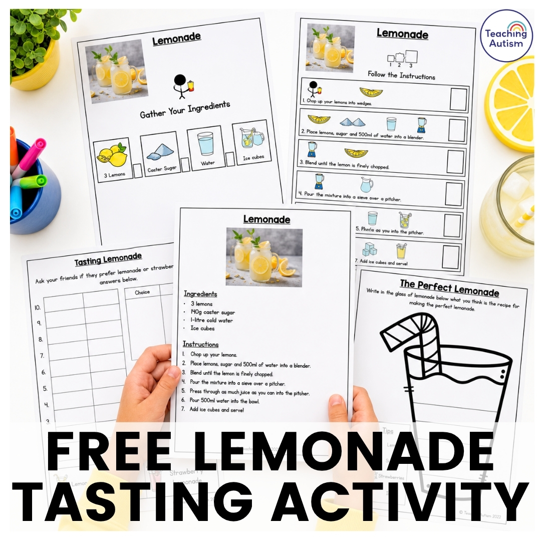 Free Lemonade Tasting Activity Pack | Lemonade Theme Day Activities for ...